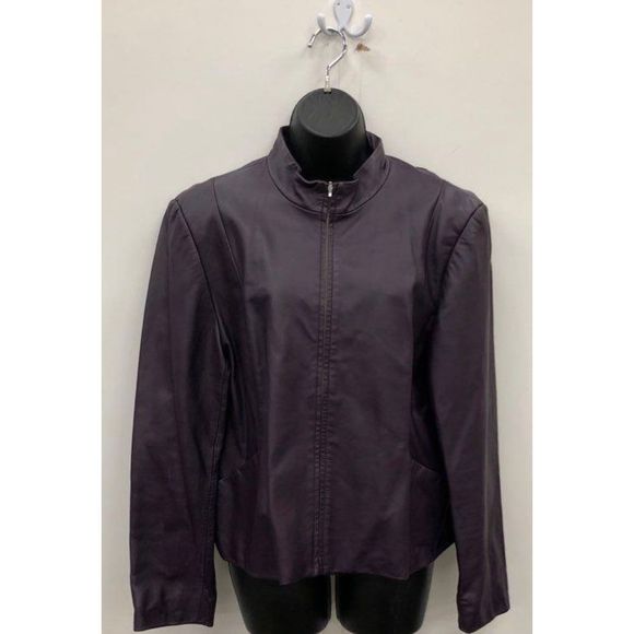 Pendleton | Jackets & Coats | Pendleton Large Dark Purple 0 Leather ...